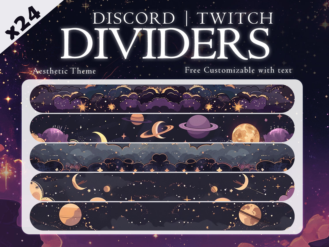Discord Dividers Fantasy Banners Discord Roles Twitch Panels Customize ...