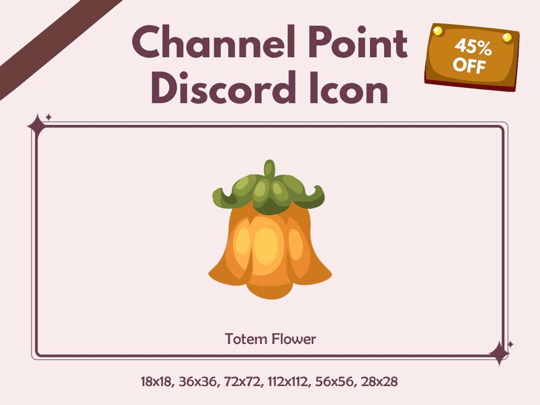 Flower Totem | Discord Icon | Twitch Channel Point | Badge | Token ...