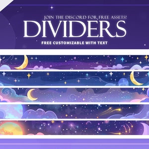 Discord Dividers | Panels | Aesthetic | Cute | Discord Graphics | Roles ...