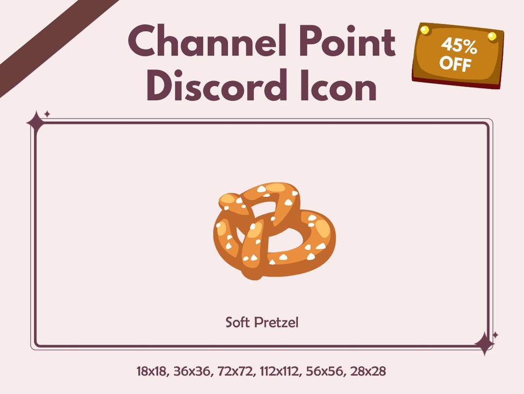 Soft Pretzel | Discord Icon | Twitch Channel Point | Badge | Token ...