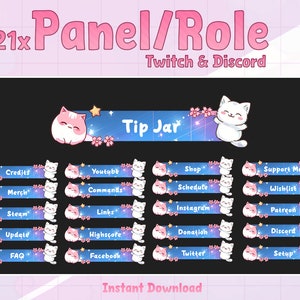 Twitch Panels | Roles | Discord | Sakura | Moon | Cat Twitch Panel ...