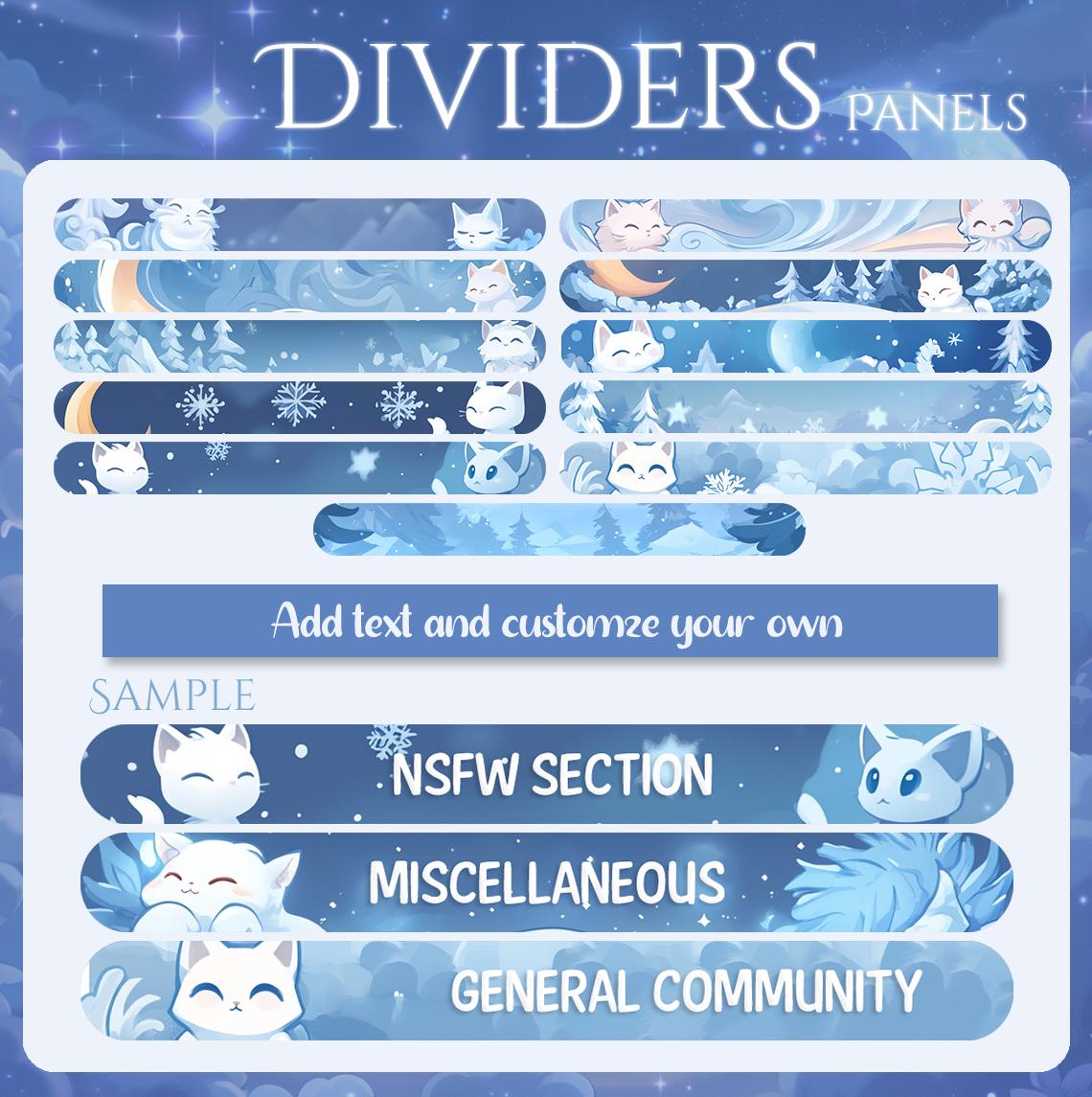 Snowy Discord Package | Dividers | Panels | Invite Banner | Welcome ...