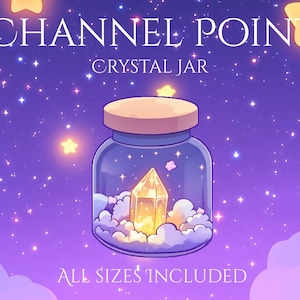 Crystal Jar Channel Point | Cute | Golden | Moon | Stars | Magic ...