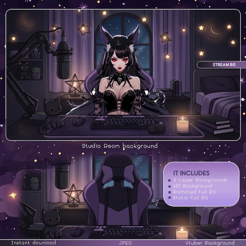 Vtuber Anime Backgrounds - Etsy