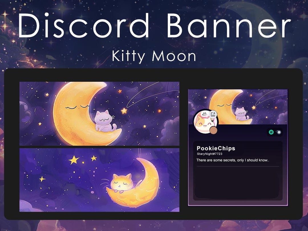 Discord Banner | Profile Banner | Crescent | Moons Theme | Galaxy ...