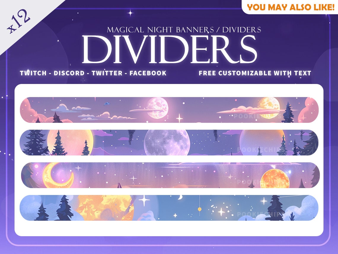 Discord Dividers Fantasy Banners Discord Roles Twitch Panels Customize ...