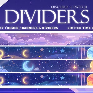 Dividers for Discord | Dividers | Aesthetic | Cute | Discord Graphics ...