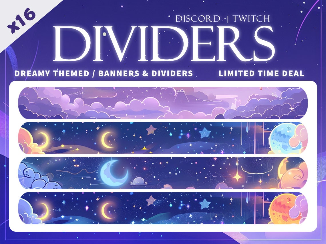 Dividers for Discord Dividers Aesthetic Cute Discord Graphics INSTANT ...