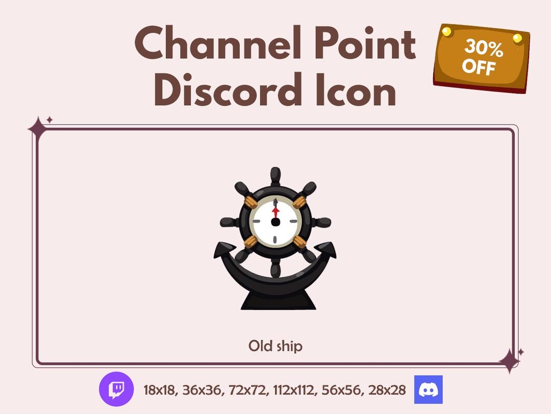 Pirate Old Ship | Discord Icon | Twitch Channel Point | Badge | Token ...
