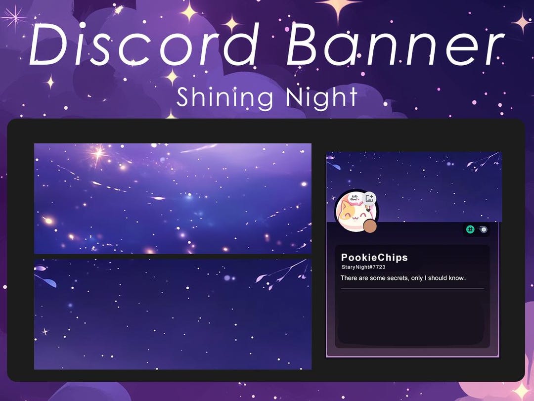 Discord Banner | Profile Banner | Stars & Moons Theme | Galaxy | Space ...