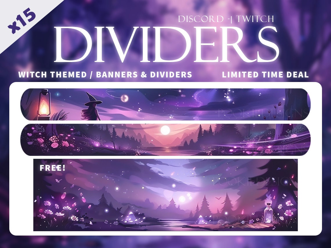 Dividers for Discord Dividers Aesthetic Cute Discord Graphics INSTANT ...