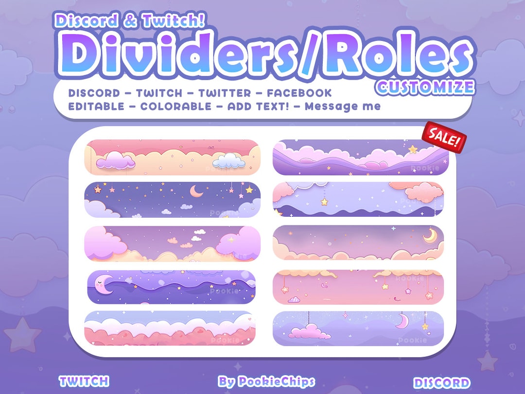 Dividers for Discord | Dividers | Aesthetic | Cute | Discord Graphics ...
