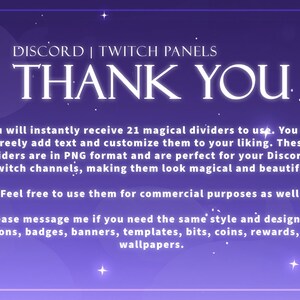 Night Sky Dividers for Discord Twitch Fantasy Stars Moon Banners ...