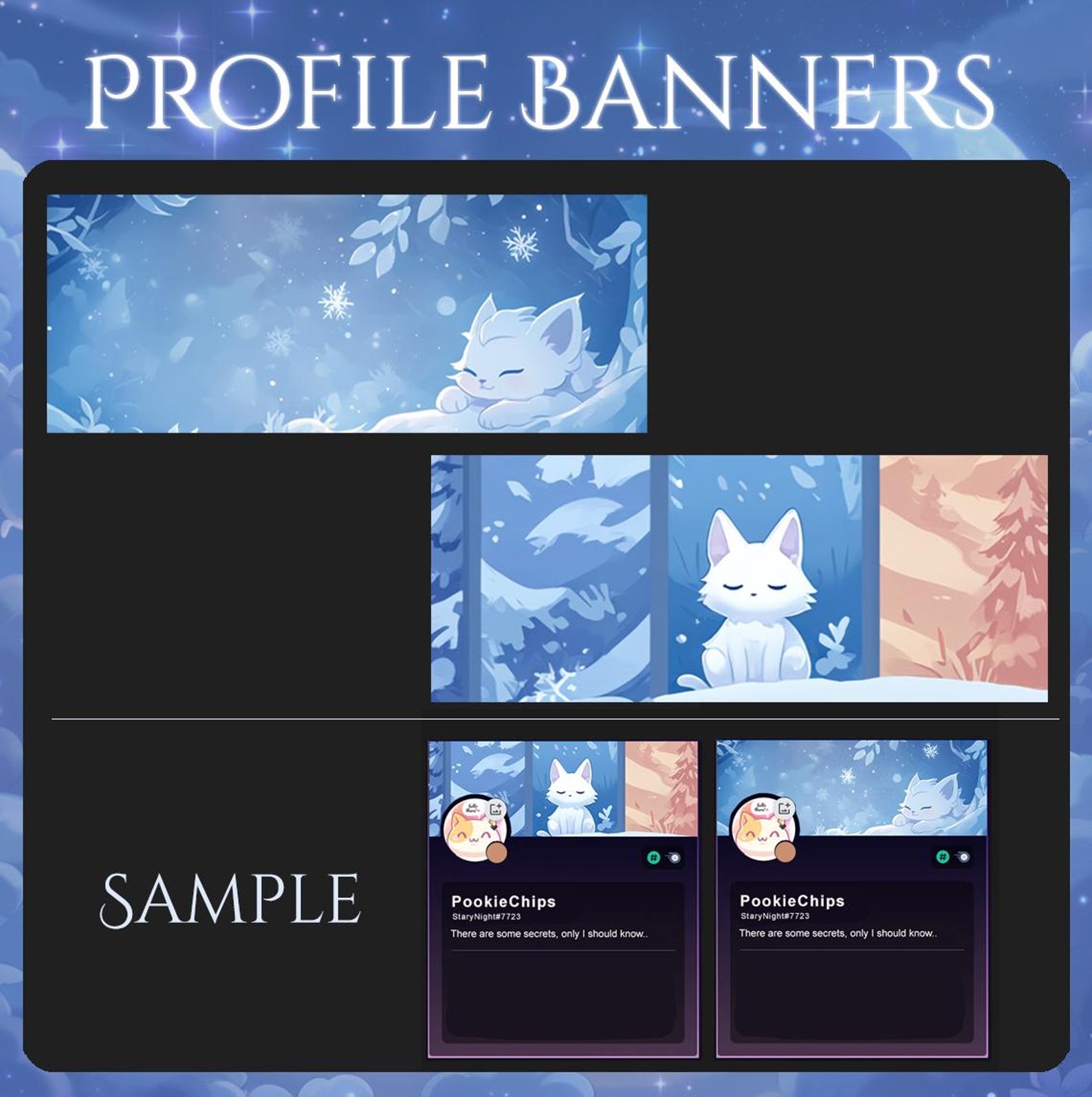 Snowy Discord Package | Dividers | Panels | Invite Banner | Welcome ...