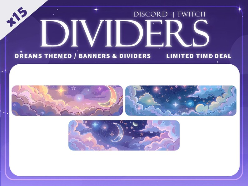 Dividers for Discord Dividers Aesthetic Cute Discord Graphics INSTANT ...