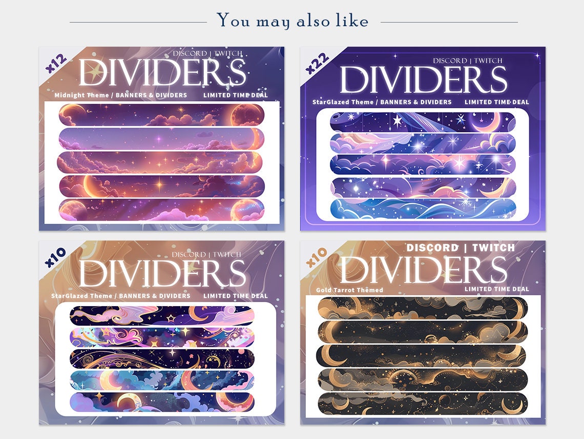 Discord Dividers Twitch Panel Spooky Purple Cute Discord Banners ...