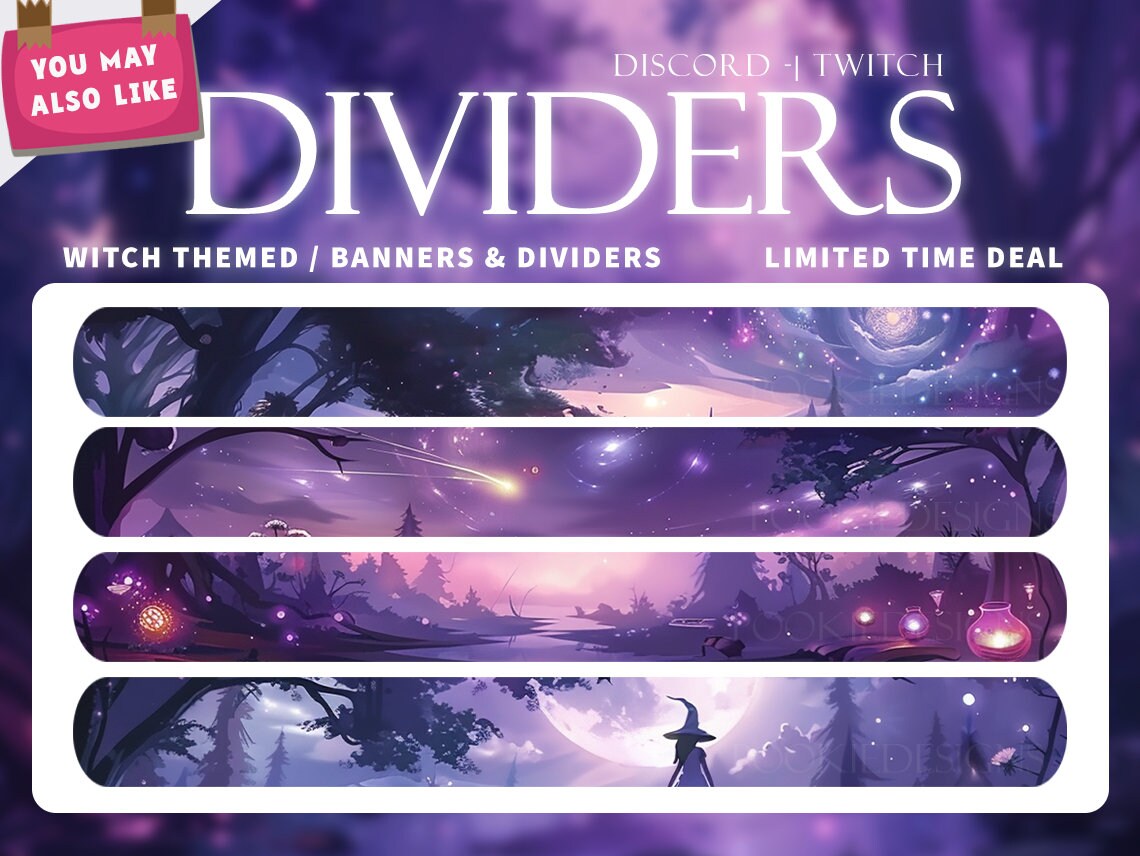 Cat Twitch Panels & Discord Dividers Cute Twitch Banners Cat Discord ...