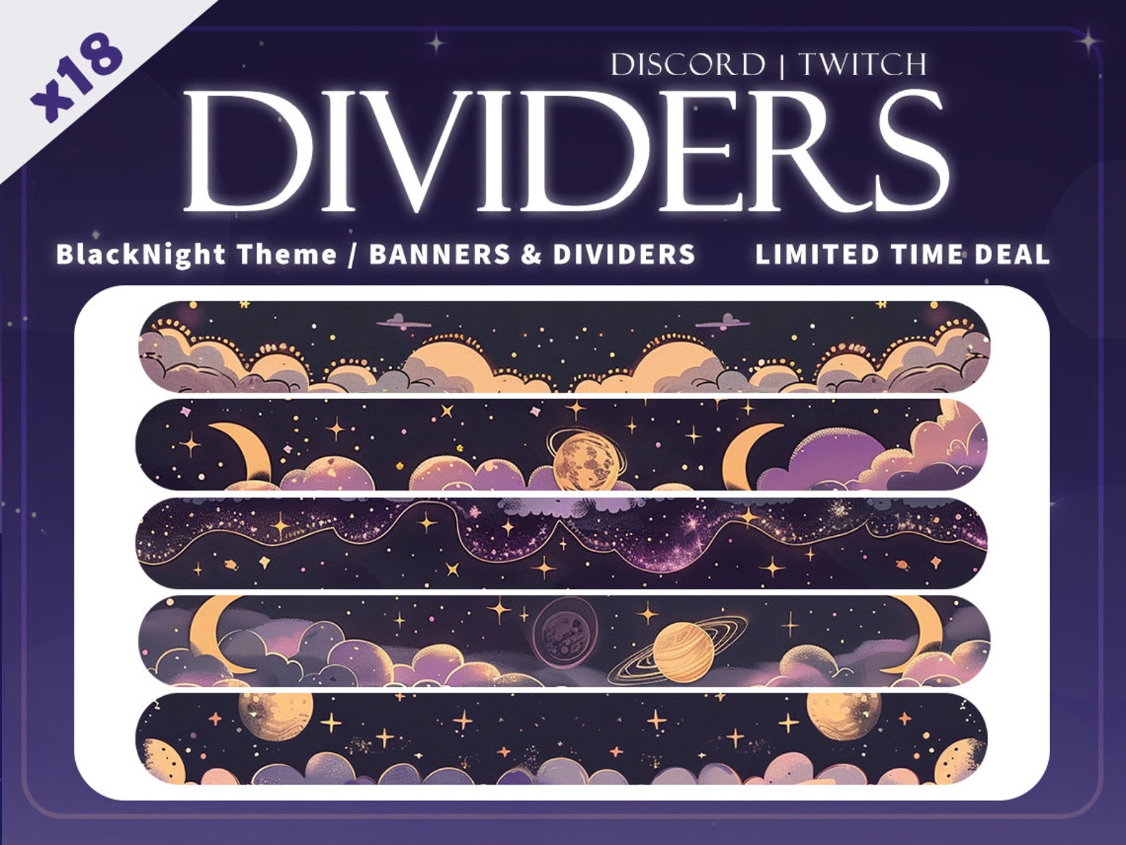 Discord Dividers | Fantasy Banners | Discord Roles | Twitch Panels ...