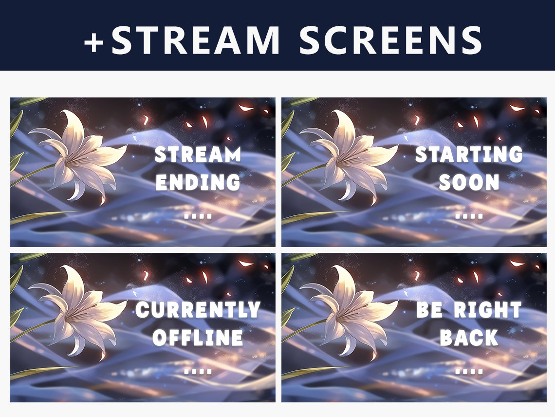 Twitch Stream Banner Anime Fantasy Twitch Banner Red Anime Stream ...