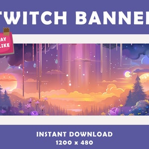 Red Twitch Banner | Custom Stream Overlay | Goth Graphics | Twitch ...