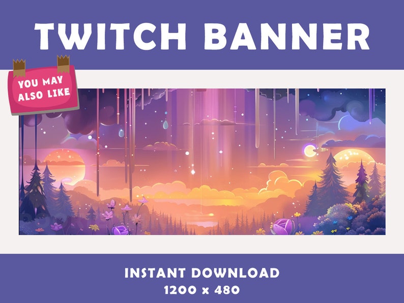 Red Twitch Banner | Custom Stream Overlay | Goth Graphics | Twitch ...