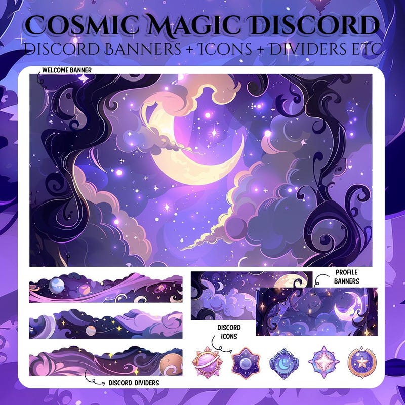 Pink Discord Server Banner - Etsy