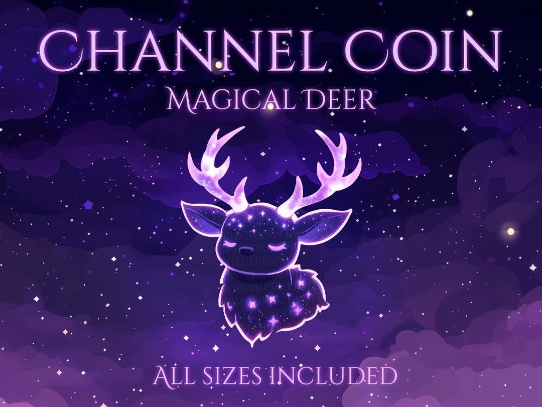Magical Deer Channel Point | Cozy Reindeer | Forest | Cute Kawaii ...