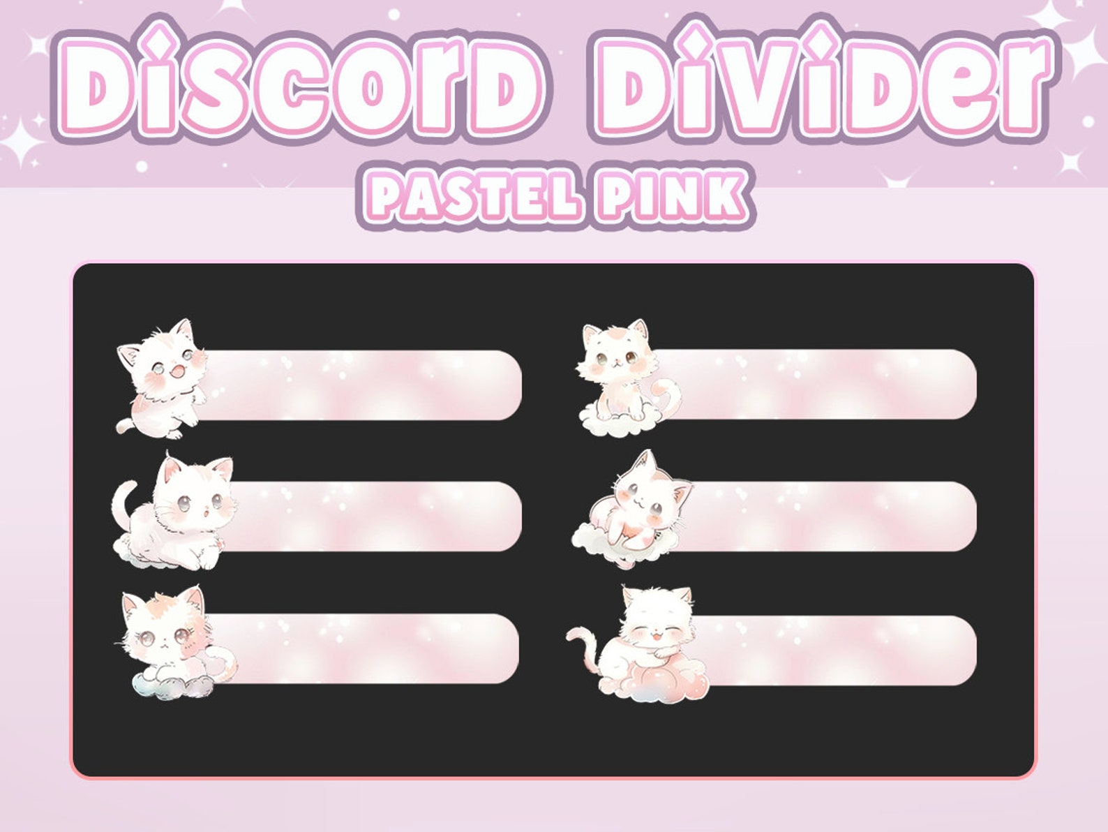 Pastel Dividers, Discord Pink Dividers, Discord Dividers, Discord ...