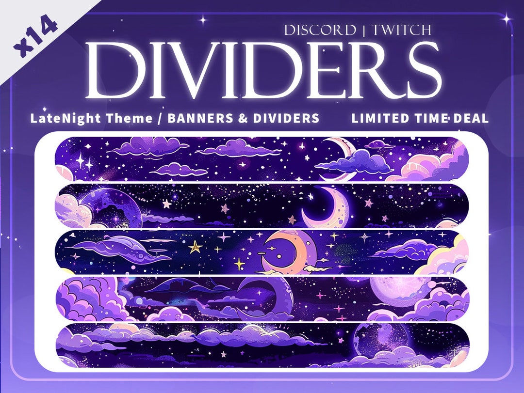 Dividers for Discord | Dividers | Aesthetic | Cute | Discord Graphics ...