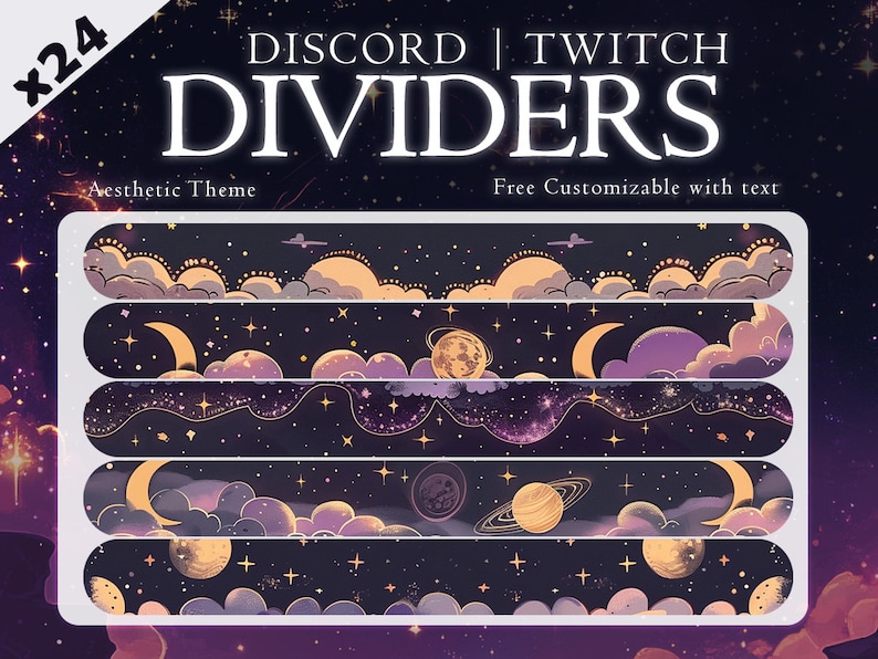 Discord Dividers | Fantasy Banners | Discord Roles | Twitch Panels | Customize | Custom | Cloud ...