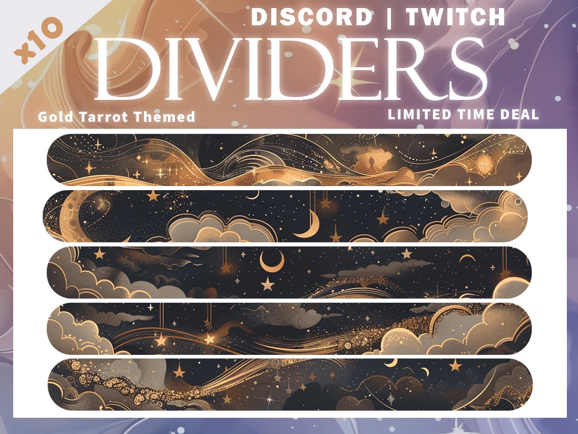 Discord Dividers Fantasy Banners Discord Roles Twitch Panels Customize ...