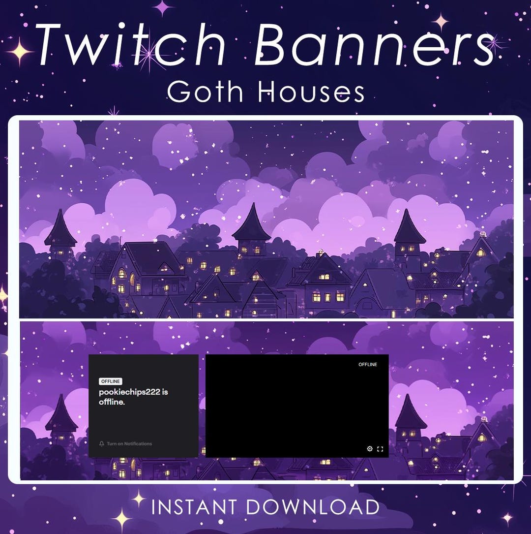 Goth Houses Twitch Banner | Twitter | Discord | Youtube | Gothic ...
