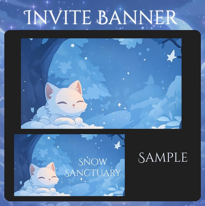 Snowy Discord Package | Dividers | Panels | Invite Banner | Welcome ...
