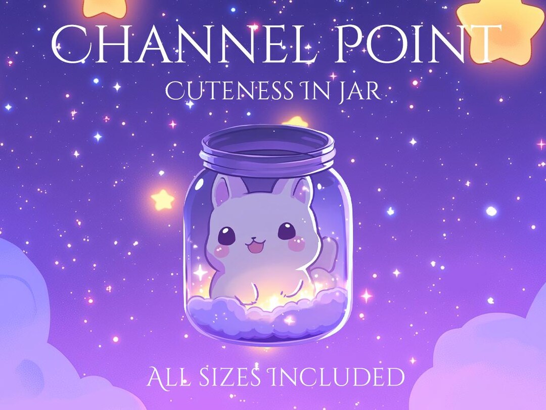 Cuteness Jar Channel Point | Cute | Cat | Moon | Stars | Magic | Stream ...