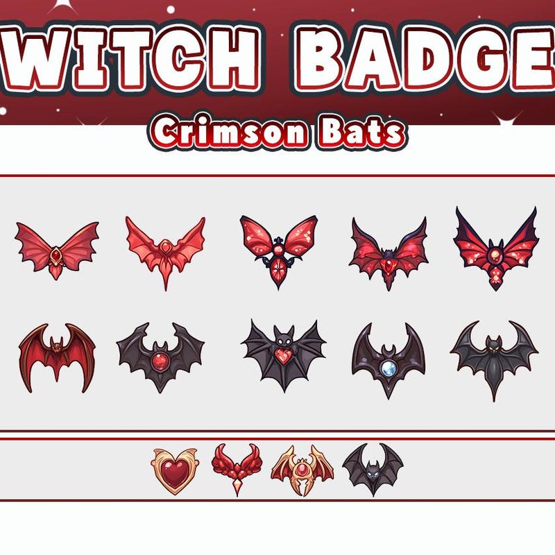 Vampire Sub Badge Twitch - Etsy