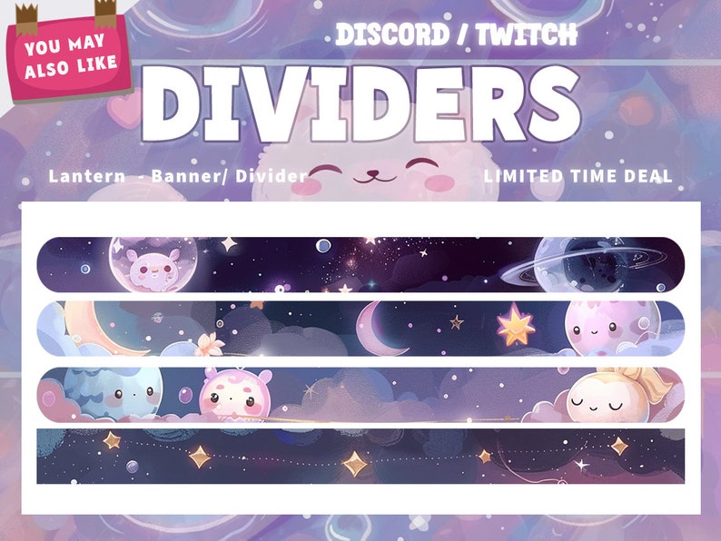 Twitch Banner | Twitch Background | Fantasy Banner | Moon | Stars ...