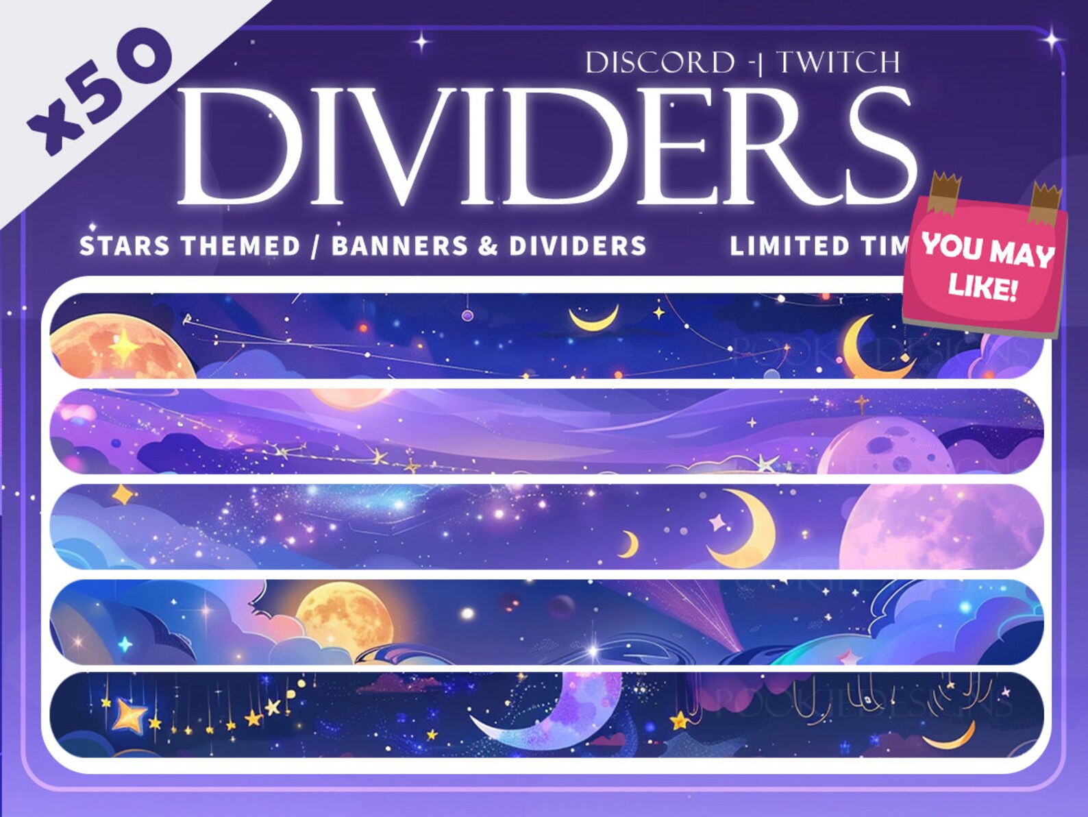 Cozy Discord Dividers | Twitch Panels | Bedroom | Dreamy | Pastel Pink ...