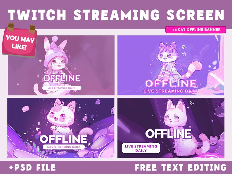 Dawn Twitch Banner | Custom Stream Overlay | Aesthetic Sunrise Graphics ...