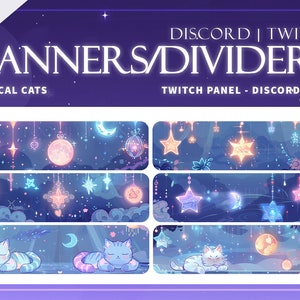 Dividers for Discord | Dividers | Cat Magic | Cute | Discord Graphics ...