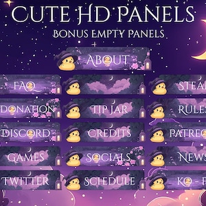 Cozy Duck Twitch Overlay, Twitch Screen | Animated Stream Package ...