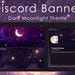Discord Banner Profile Banner Stars Moons Theme Galaxy Moonlight Cute ...