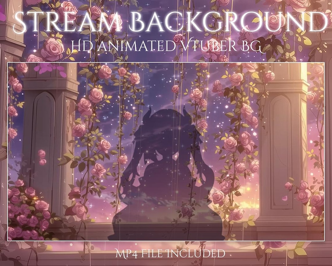 Vtuber Animated Screen | Celestial Pillars & Floral Magic | Twitch ...