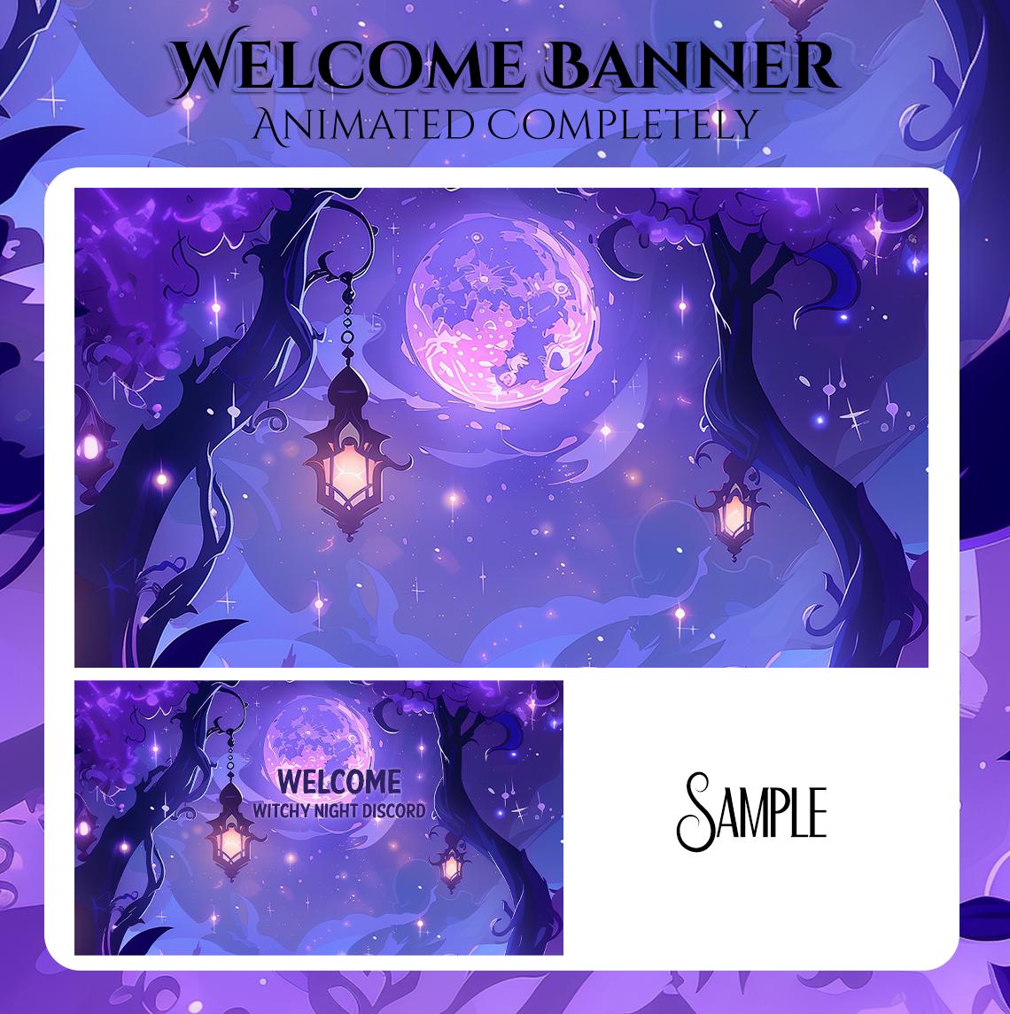 Witch Cosmic Discord Pack | Moon Magic Night | Dark Aesthetic Server ...