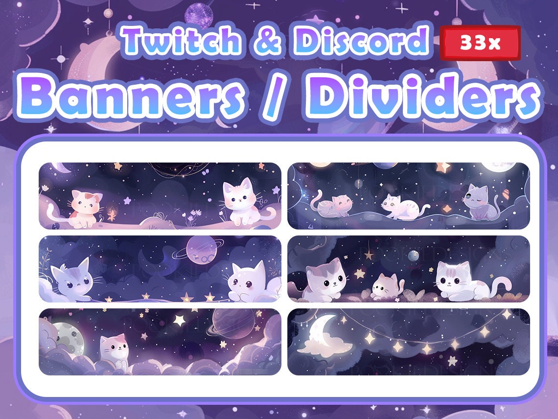 Dividers for Discord Dividers Aesthetic Cute Discord Graphics Twitch ...