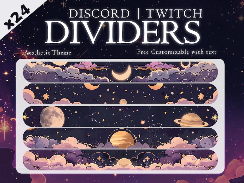 Discord Dividers | Fantasy Banners | Discord Roles | Twitch Panels ...