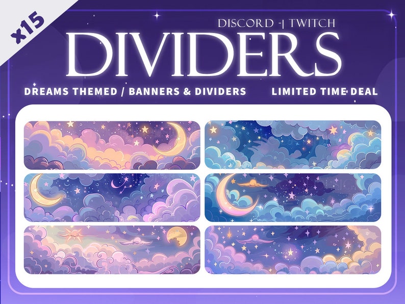Dividers for Discord Dividers Aesthetic Cute Discord Graphics INSTANT ...