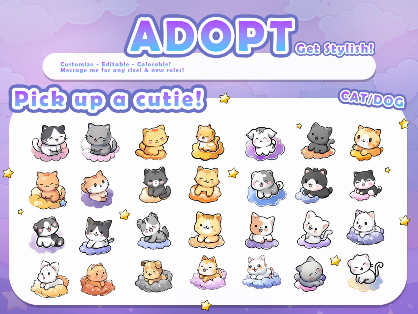 Discord Divider Twitch Panel Dividers Twitch Discord Banners Cat Cloud ...