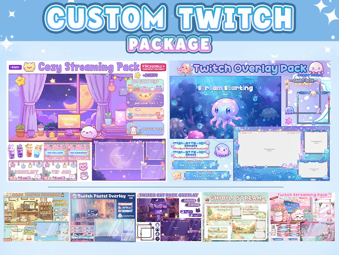 Custom Twitch Package | Twitch Pack | Personalize | Gift | Animated ...