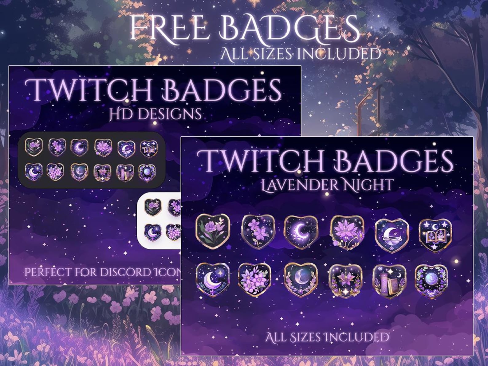 Cozy Twitch Pack / Moon / Spring / Pastel / Cute / Overlay / Books ...