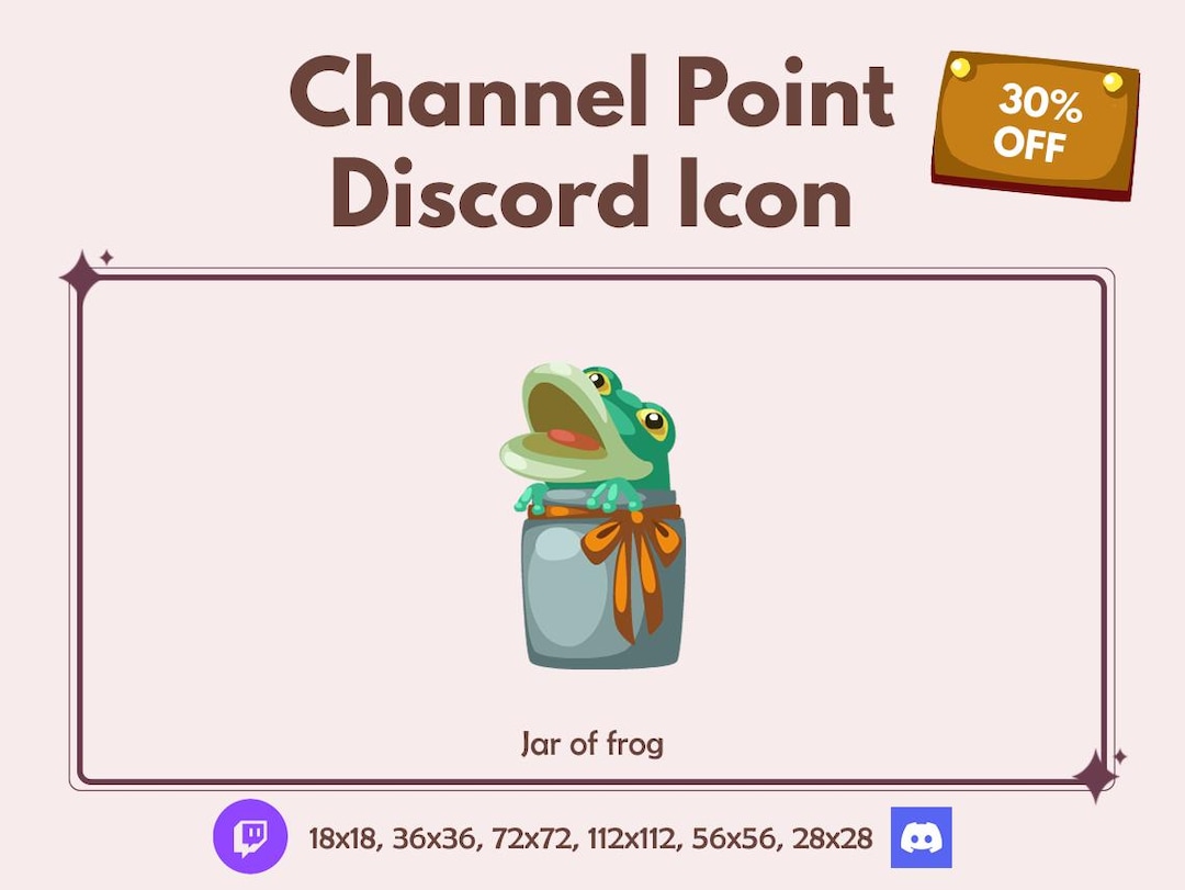 Frog Breath Jar | Discord Icon | Twitch Channel Point | Badge | Token ...